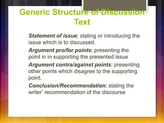 Discussion Text | PPTX