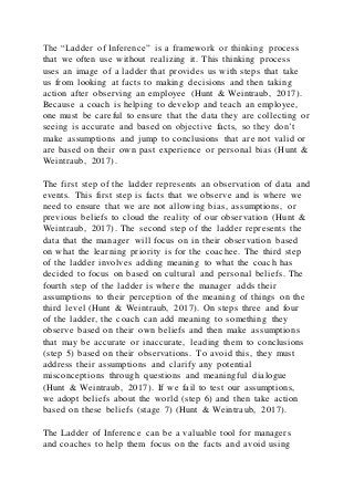 Discussion The Role of Observation in CoachingYou probably have | DOCX