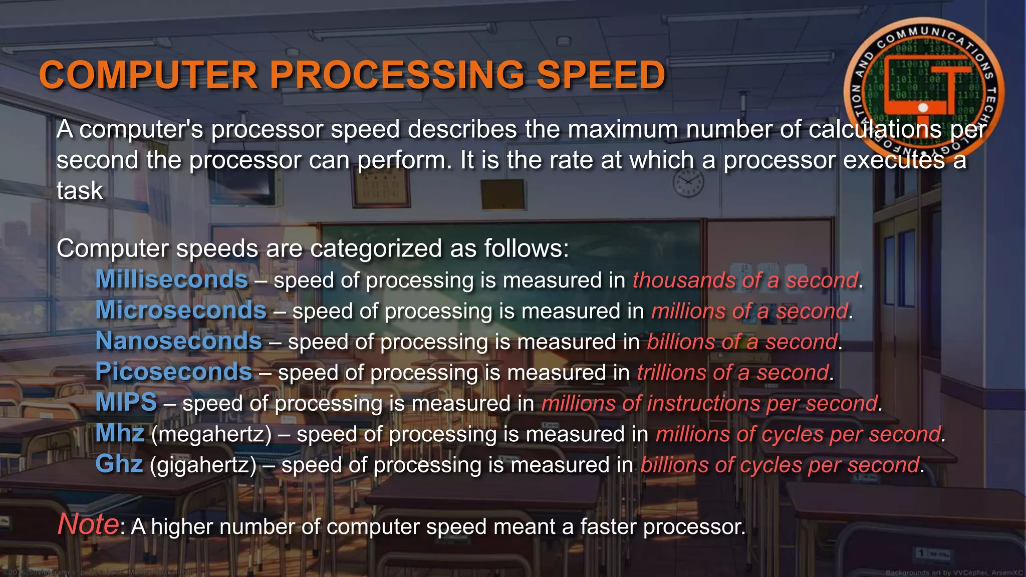 ICT 1 Week 2 Discussion - Introduction to Computer System (PowerPoint) | PPSX