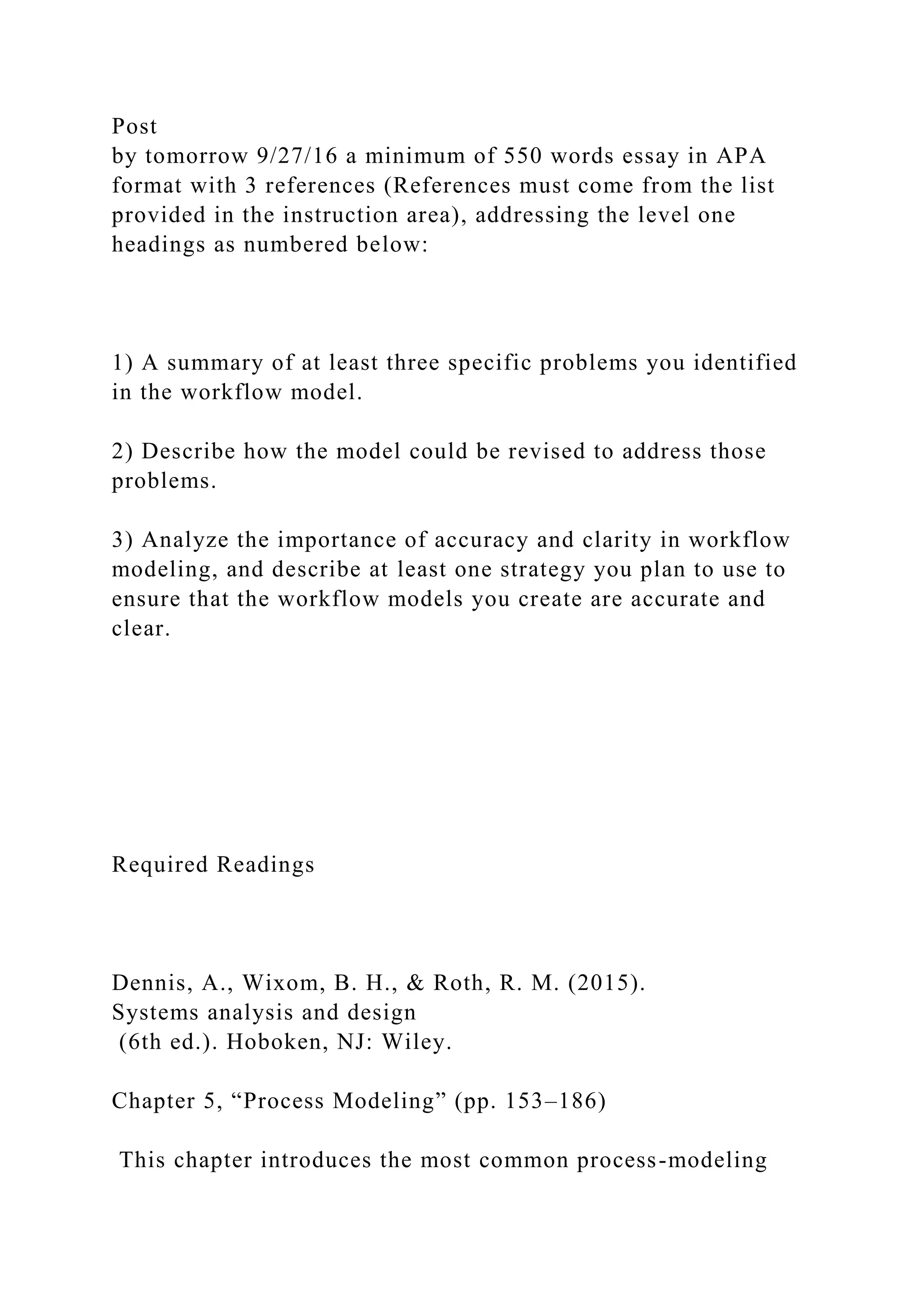 Discussion Workflow ModelingWorkflow modeling is widely used .docx | Computer Software and ...