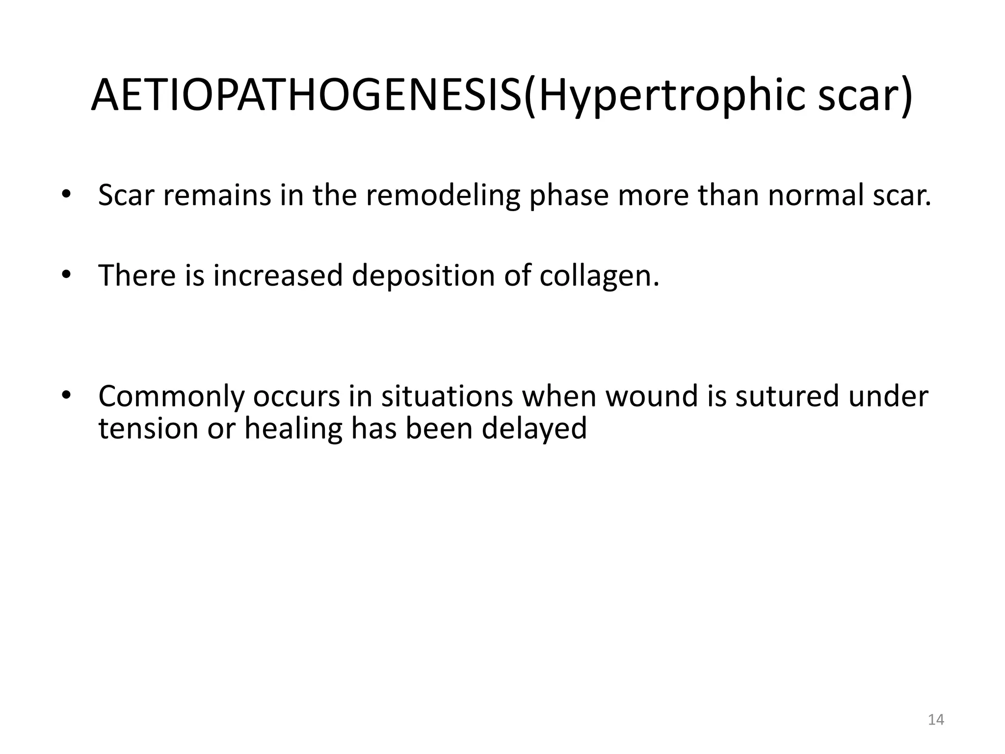 Discuss keloid and hypertrophic scars | PDF