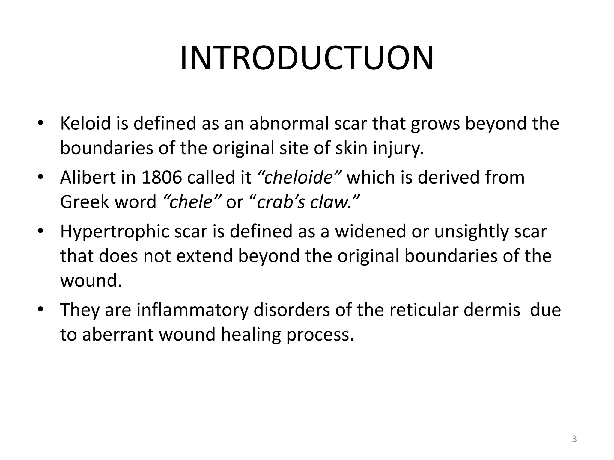 Discuss keloid and hypertrophic scars | PDF