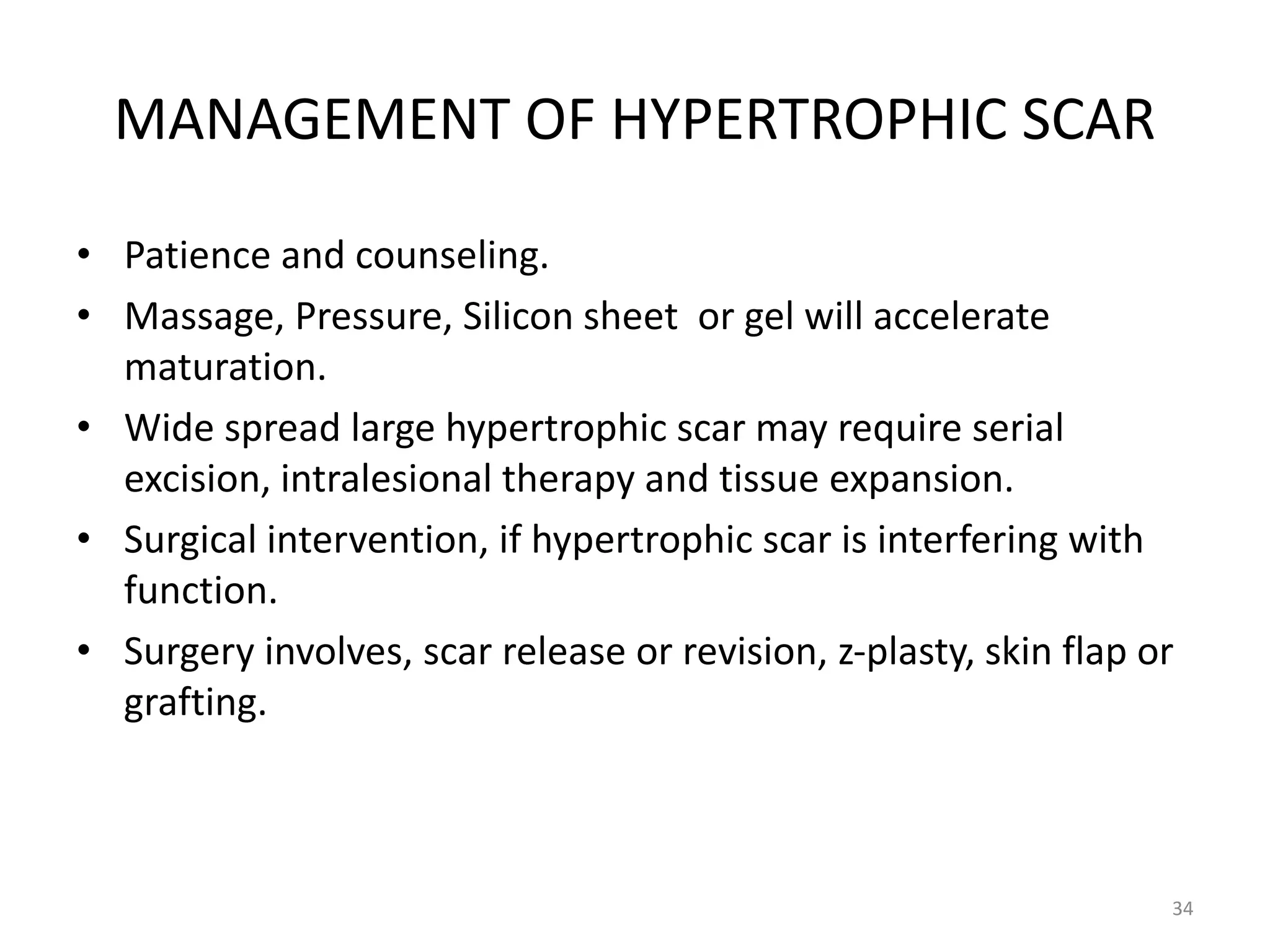 Discuss keloid and hypertrophic scars | PDF