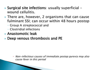 Discuss post operative pyrexia | PPTX