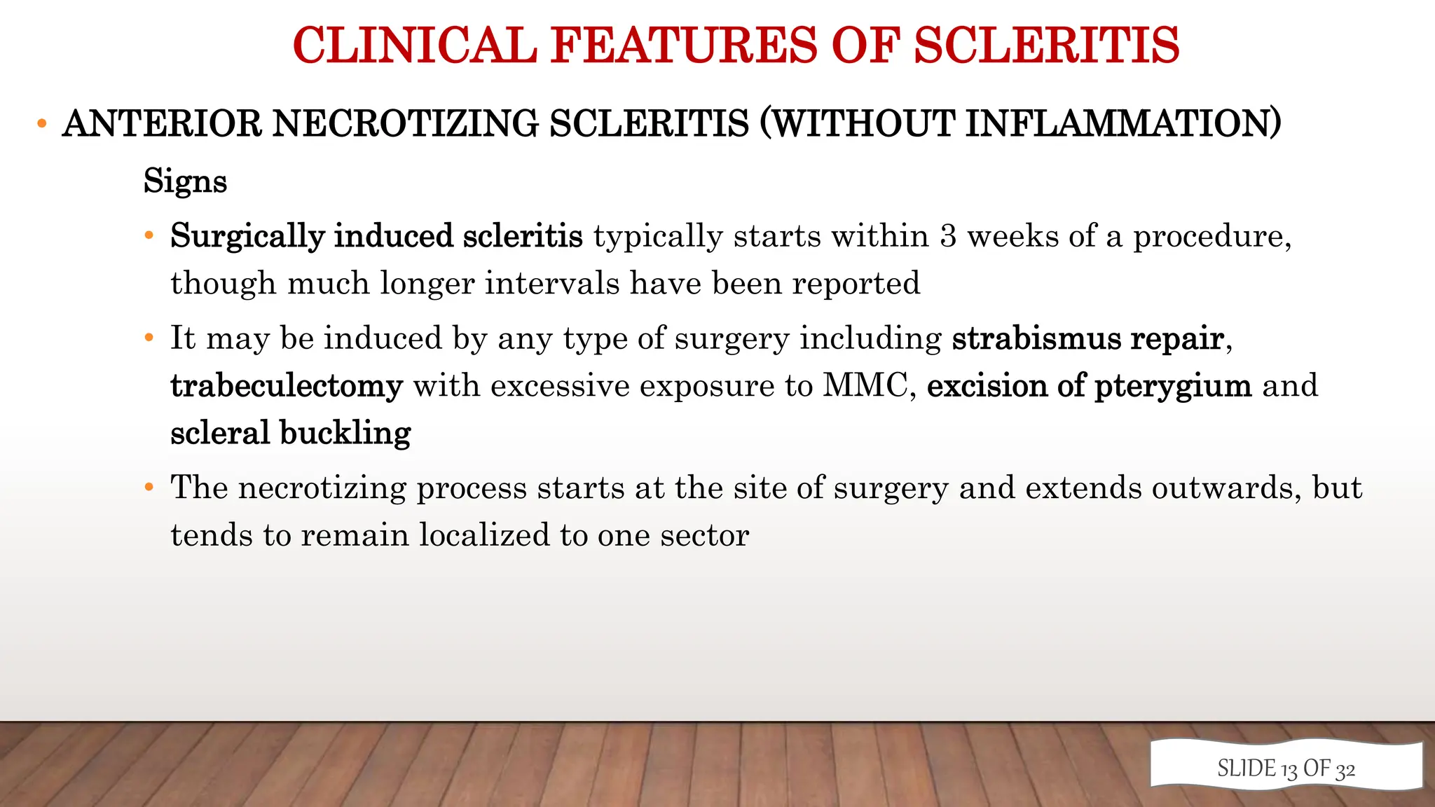 DISCUSS THE COMPLICATIONS OF SCLERITIS.pptx