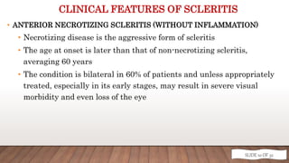 DISCUSS THE COMPLICATIONS OF SCLERITIS.pptx
