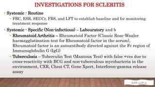 DISCUSS THE COMPLICATIONS OF SCLERITIS.pptx