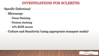 DISCUSS THE COMPLICATIONS OF SCLERITIS.pptx