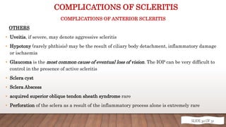 DISCUSS THE COMPLICATIONS OF SCLERITIS.pptx