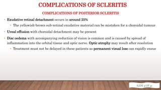 DISCUSS THE COMPLICATIONS OF SCLERITIS.pptx