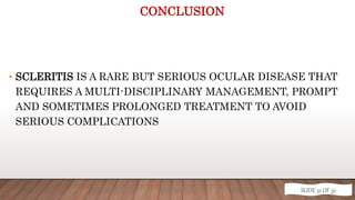 DISCUSS THE COMPLICATIONS OF SCLERITIS.pptx