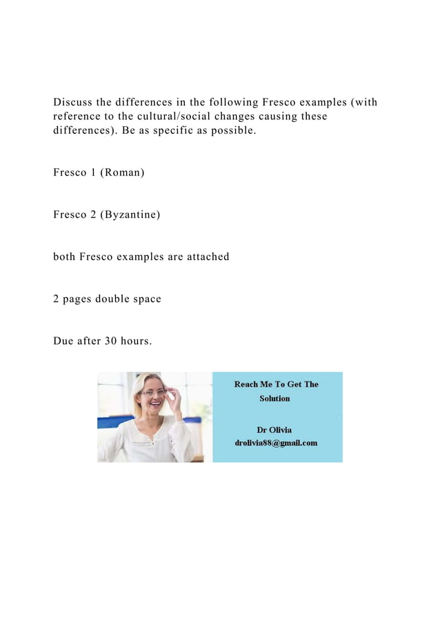 Discuss the differences in the following Fresco examples (with r.docx