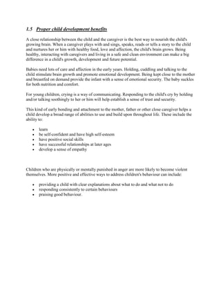 Discuss the importance of understanding normal child development | DOCX