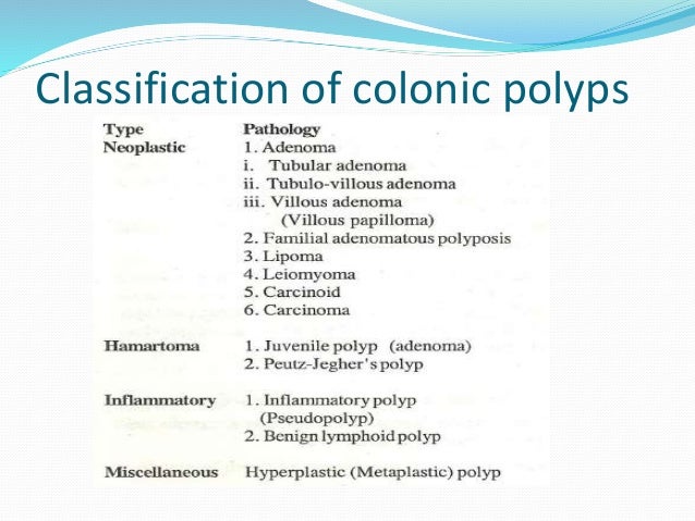 Discuss the management of colonic polyps