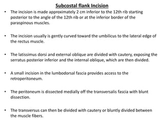 Discuss the operation of simple nephrectomy | PPTX
