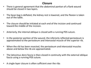 Discuss the operation of simple nephrectomy | PPTX