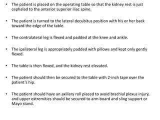 Discuss the operation of simple nephrectomy | PPTX