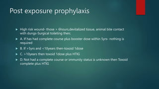 DISCUSS THE PATHOGENESIS,CLINICAL PRESENTATION OF TETANUS.ADD A NOTE ON ...