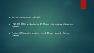 DISCUSS THE PATHOGENESIS,CLINICAL PRESENTATION OF TETANUS.ADD A NOTE ON ...