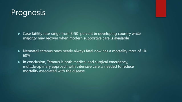 DISCUSS THE PATHOGENESIS,CLINICAL PRESENTATION OF TETANUS.ADD A NOTE ON ...