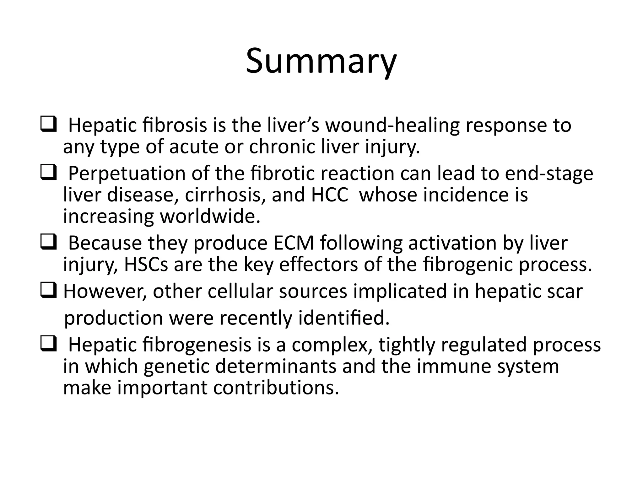 The pathogenesis of liver cirrhosis and fibrosis | PPTX