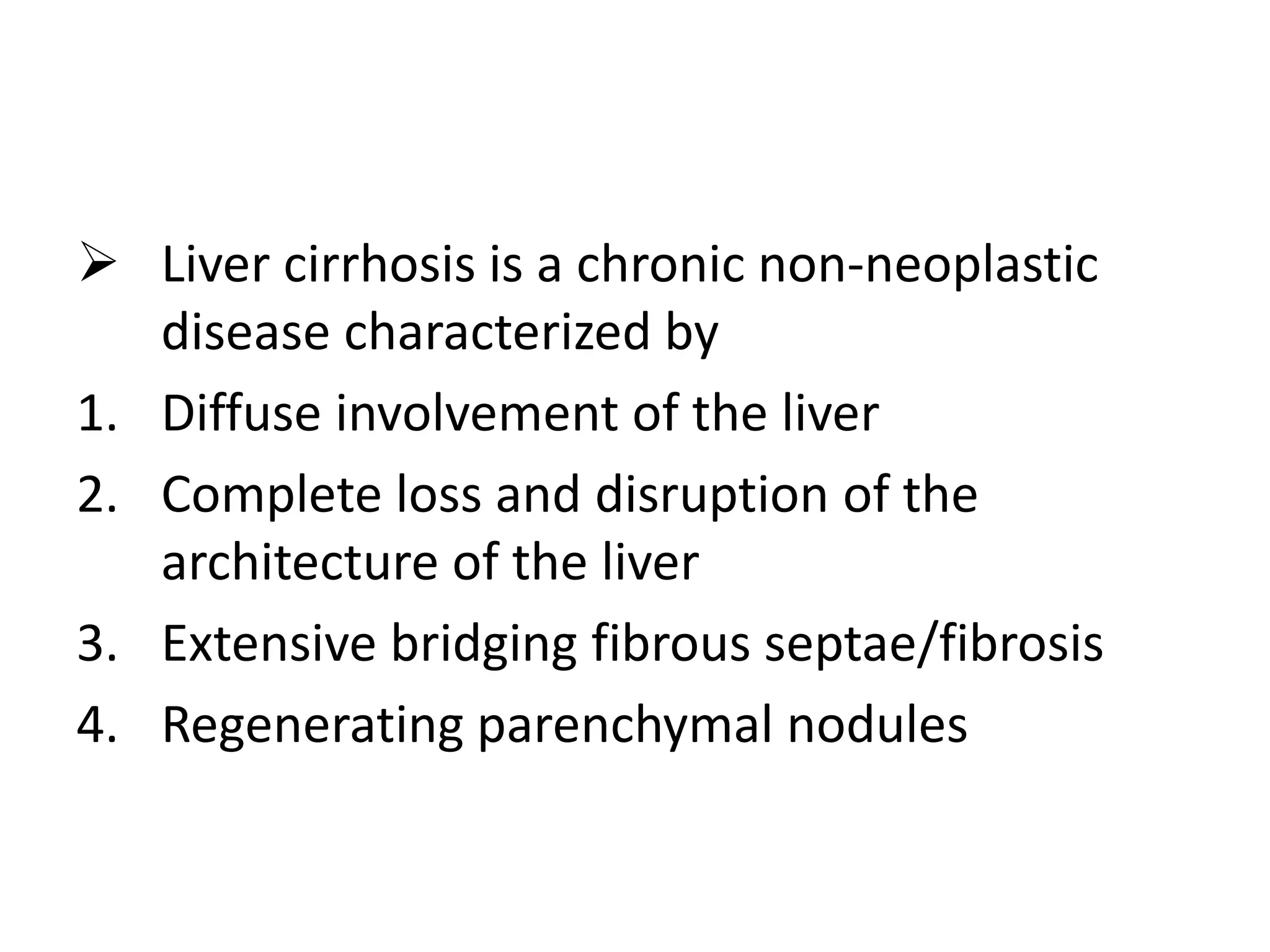 The pathogenesis of liver cirrhosis and fibrosis | PPTX