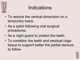 Discuss the role of rx partial denture/ certificate programs in ...