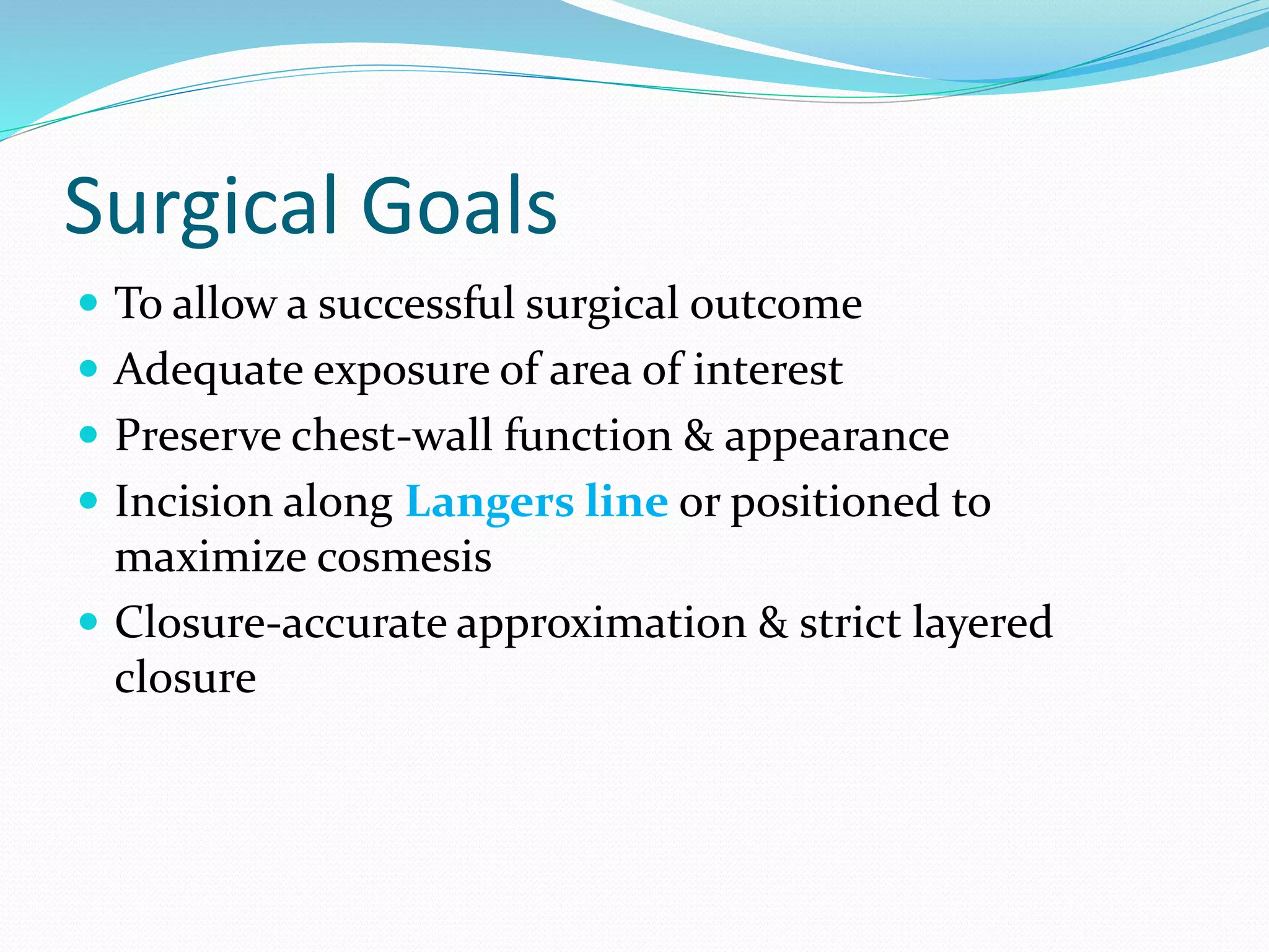 Discuss thoracic incisions(1) copy | PPTX