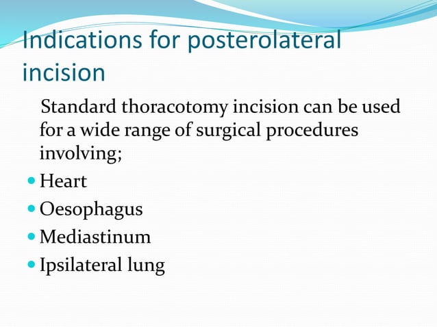 Discuss thoracic incisions(1) copy | PPTX