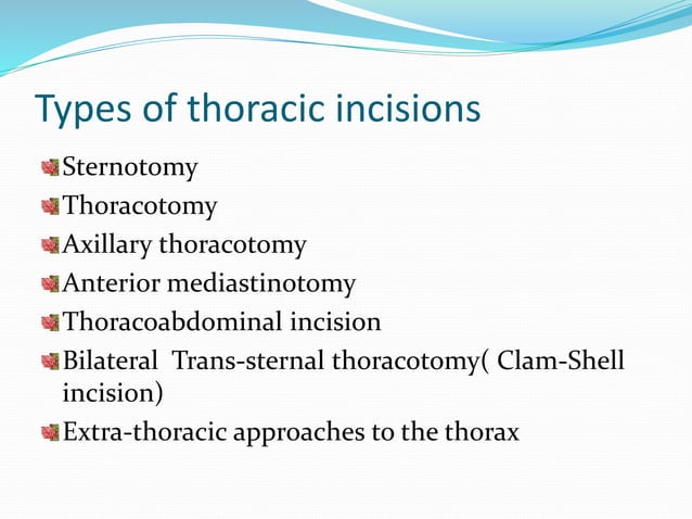 Discuss thoracic incisions(1) copy | PPTX