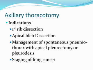 Axillary Thoracotomy