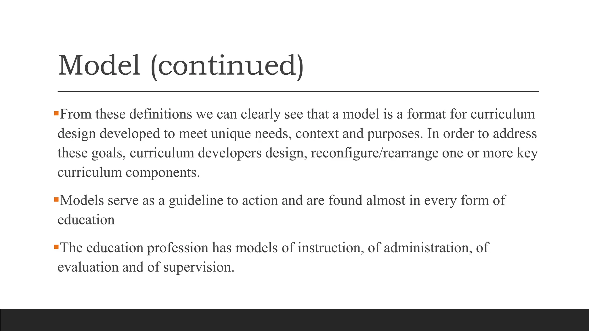 Discuss three models of Curriculum Development.pptx