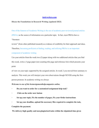 Discus the Foundations in Research Writing {updated 2023].docx