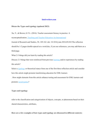 Discus the Types and typology (updated 2023).docx