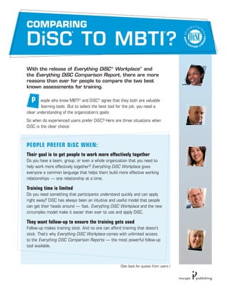 DiSC v mbti | PDF