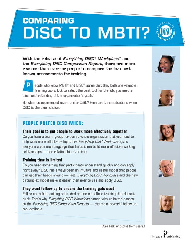 DiSC v mbti | PDF | Technology & Computing