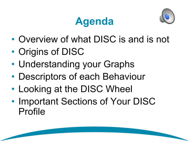 DiSC Profile Insight: DiSC Walkthrough | PPT