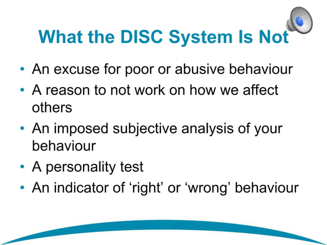 DiSC Profile Insight: DiSC Walkthrough | PPT