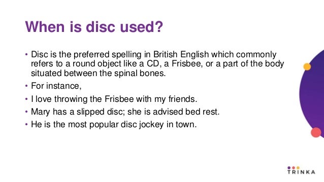 Disc Vs. Disk- What Is The Difference? | PPTX