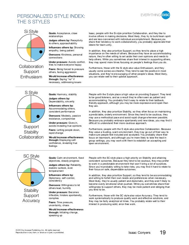 DiSC Workplace Profile Report