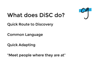 DiSC workshop Jun2020 | PDF
