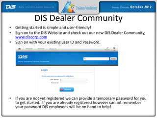 DIS Dealer Community | PPT