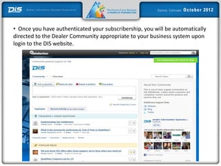 DIS Dealer Community | PPT