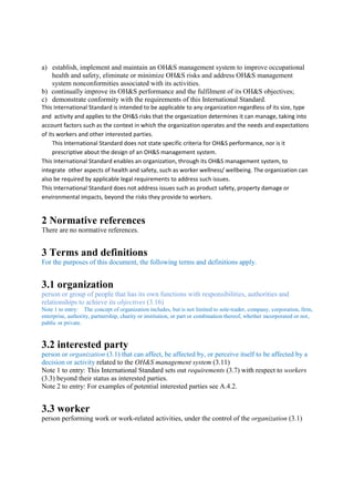 Dis draft iso-45001 | PDF