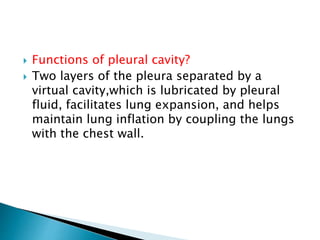 Diseaes of the pleura | PPTX