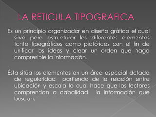 Diseñar con reticula | PPTX