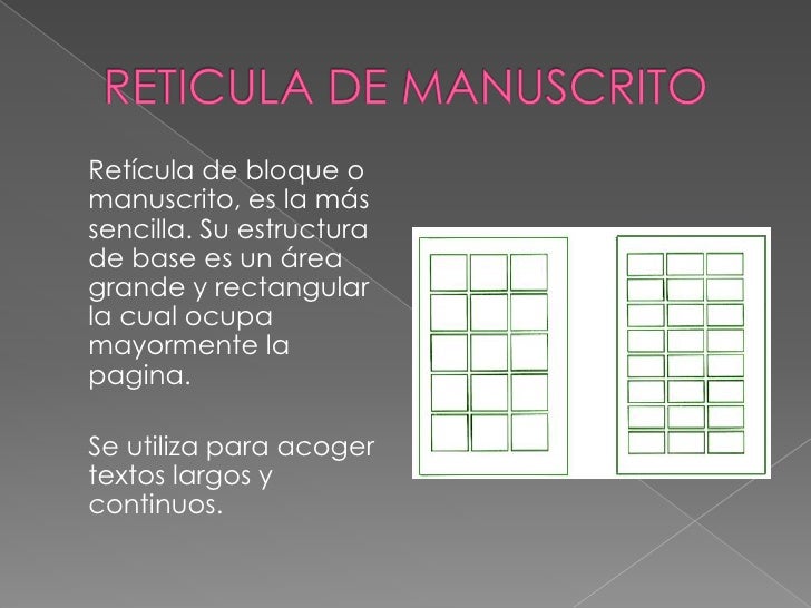 Diseñar con reticula