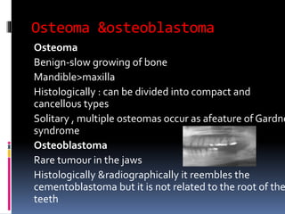 Oral pathology - Disease of-jaw-bone | PPTX