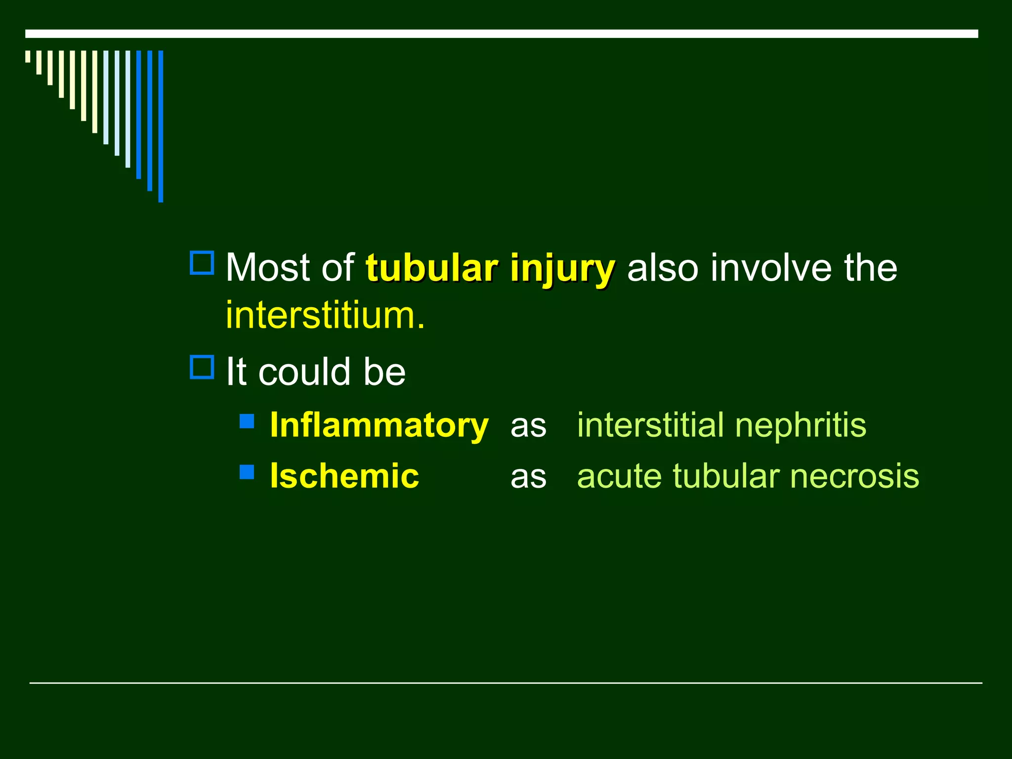Disease affecting tubules and interstitium | PPT