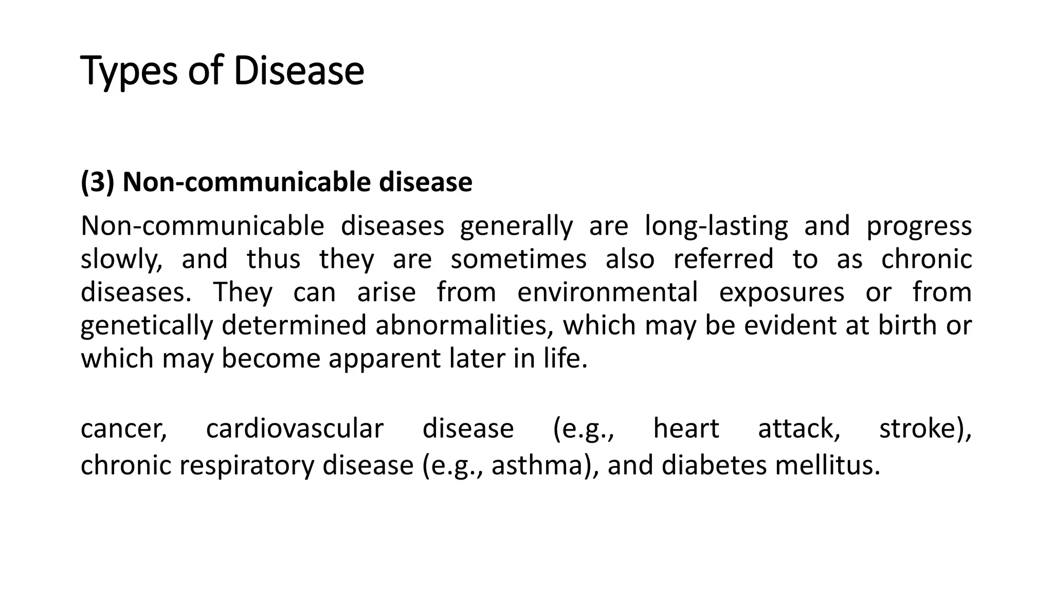 Disease and its types in microbiology | PPTX